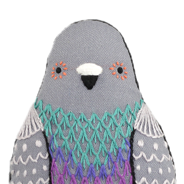 Pigeon Embroidery Kit – Colossal Shop